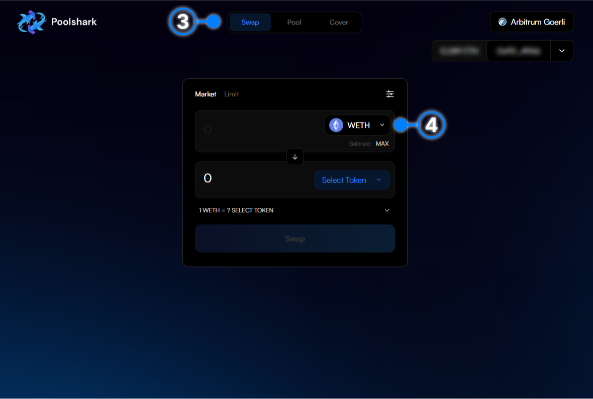 How to Swap - Poolshark Docs